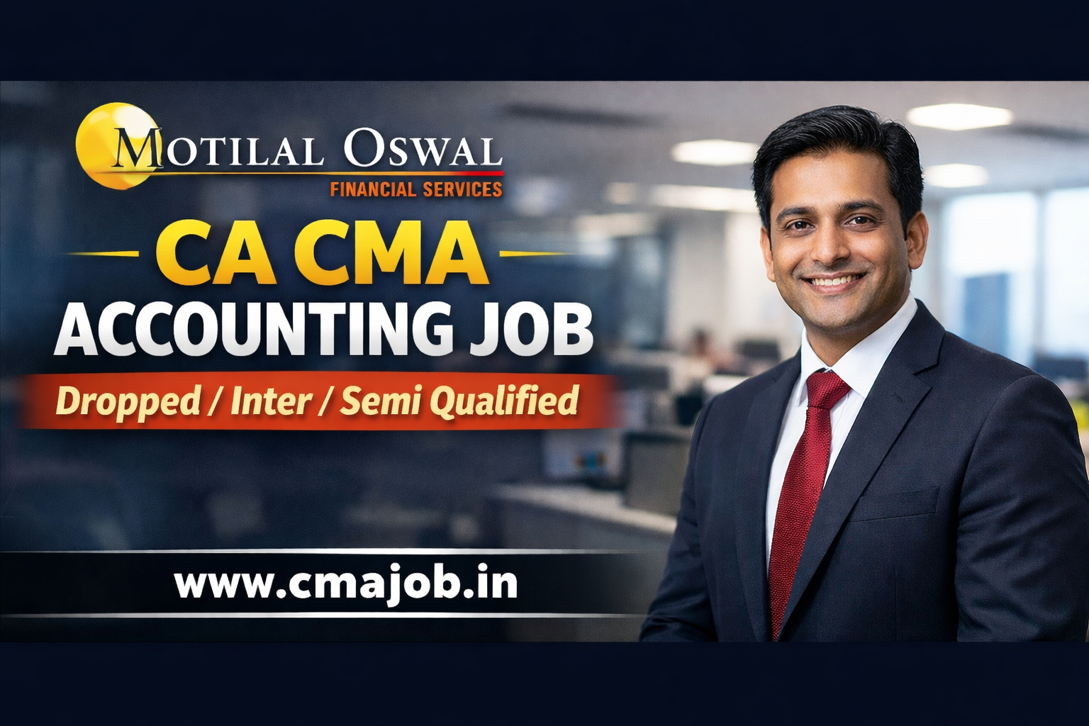 CA CMA Accounting Job at Motilal Oswal Financial Services Malad